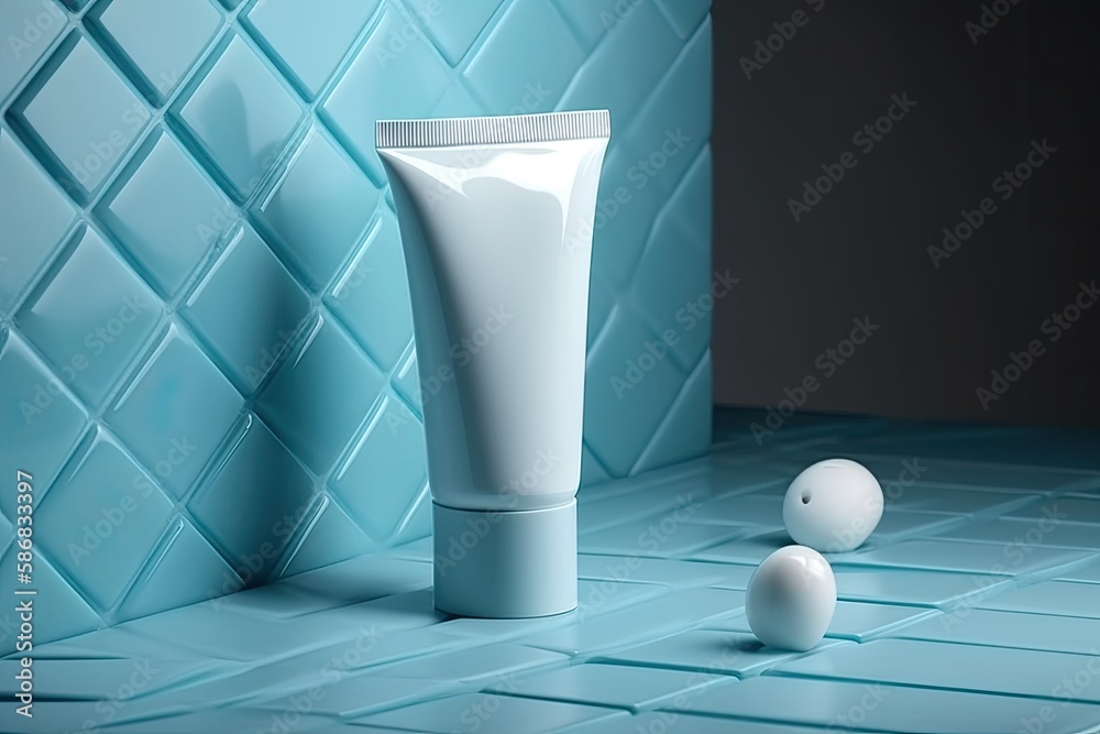 toothpaste tube and a toothpaste ball side by side. Generative AI Stock ...