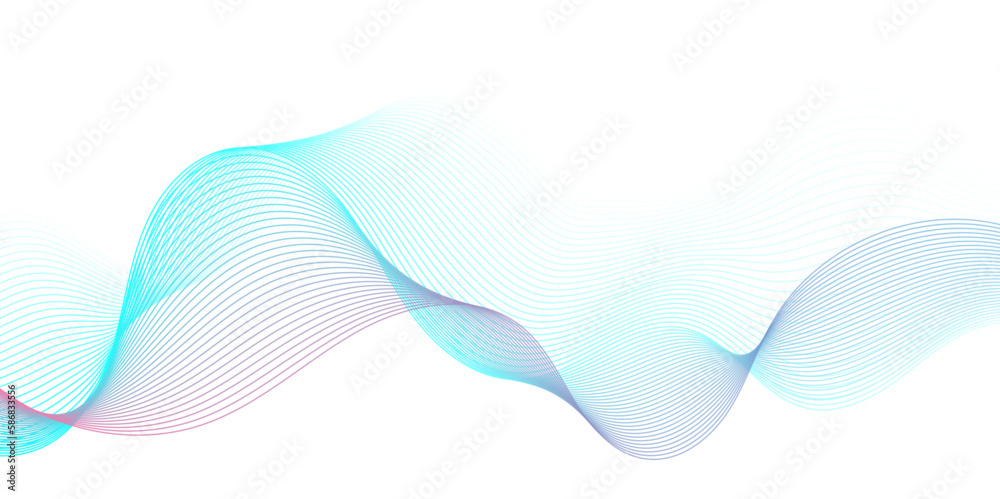 Abstract blue wave background. Blue minimal lines abstract background ...
