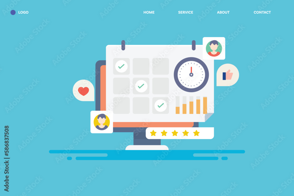 Social media management software dashboard interface, post schedule ...
