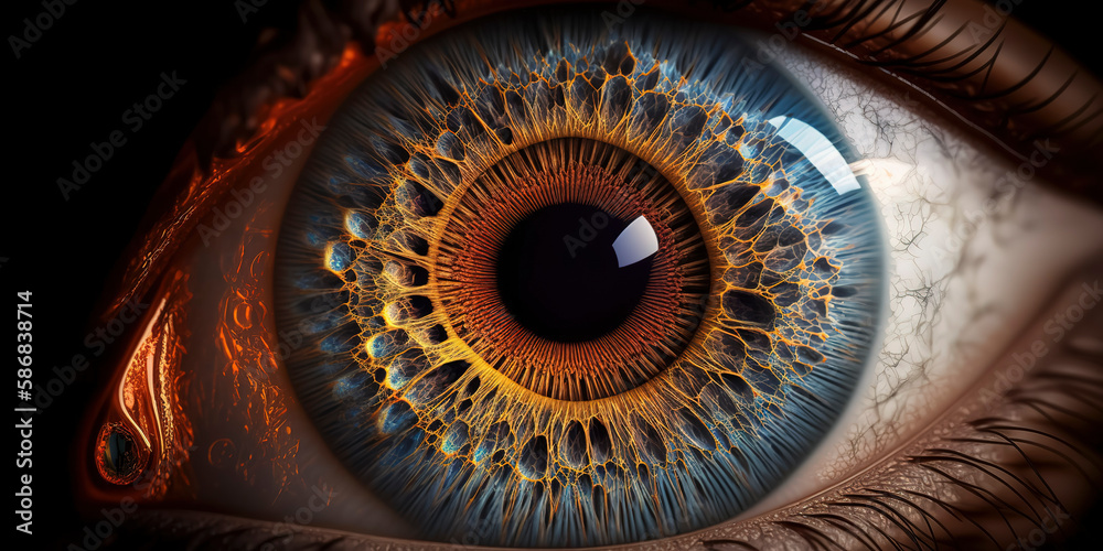 Stunningly detailed eye captured in high resolution macro photography ...