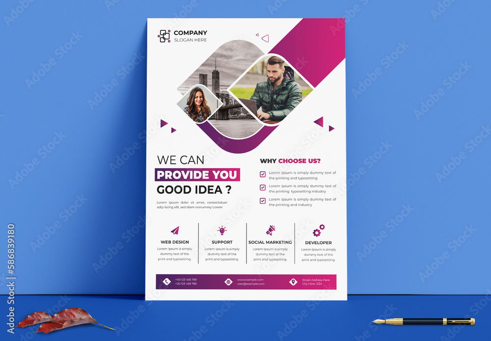 Business Marketing Flyer Design Template Stock Template | Adobe Stock