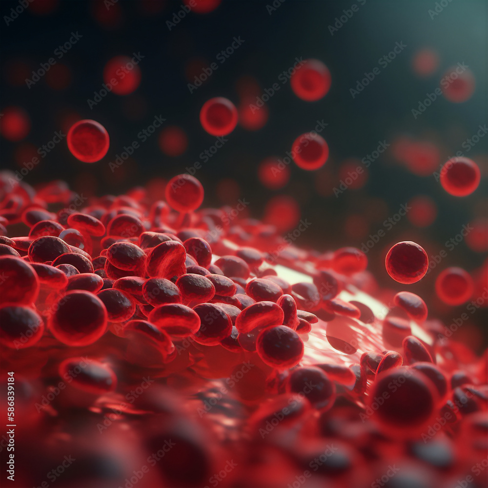 Red blood cells Stock Illustration | Adobe Stock