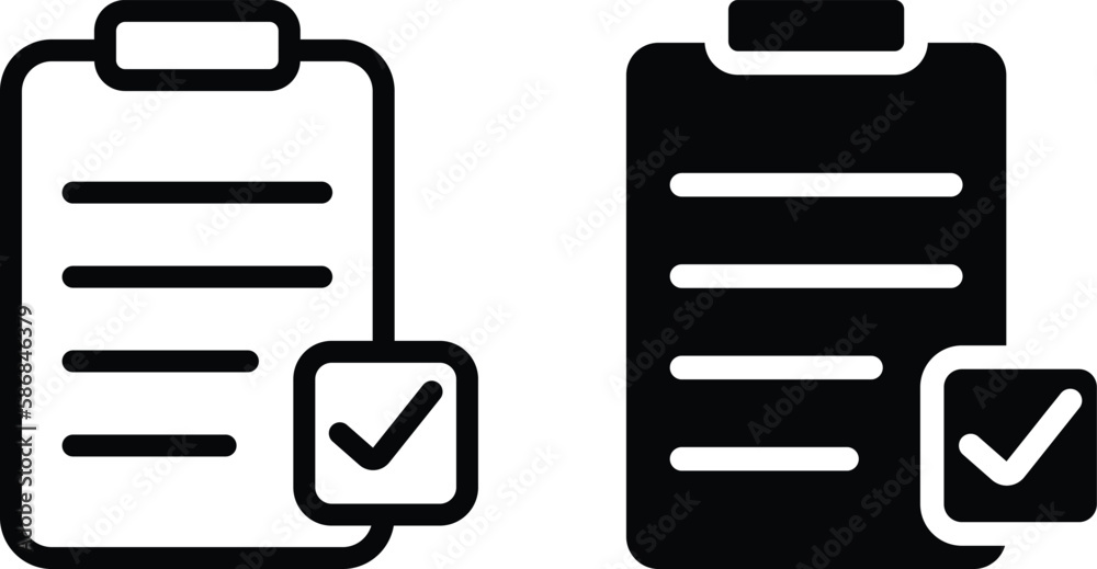 Terms and conditions icon sheet, simple trendy flat style line and ...