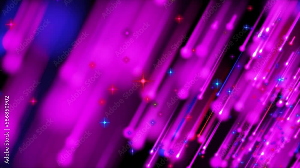 Seamlessly looping abstract background animation of particles moving up ...