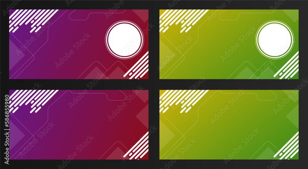 Set of business background images with two different gradients. Poster ...