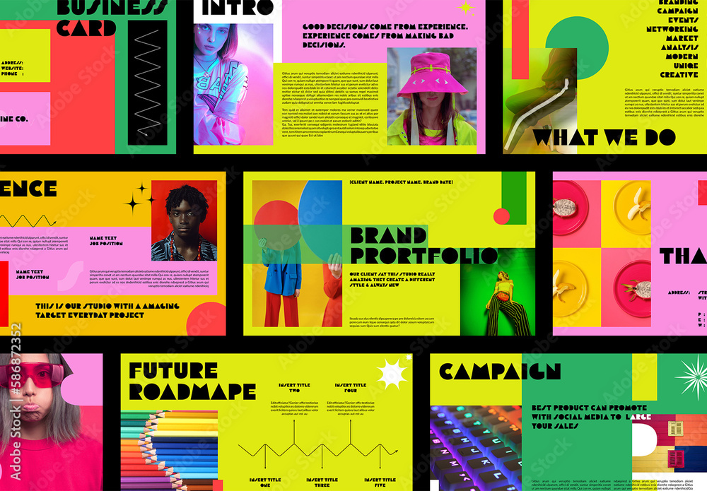 Brand Portfolio Presentation Template Stock Template | Adobe Stock