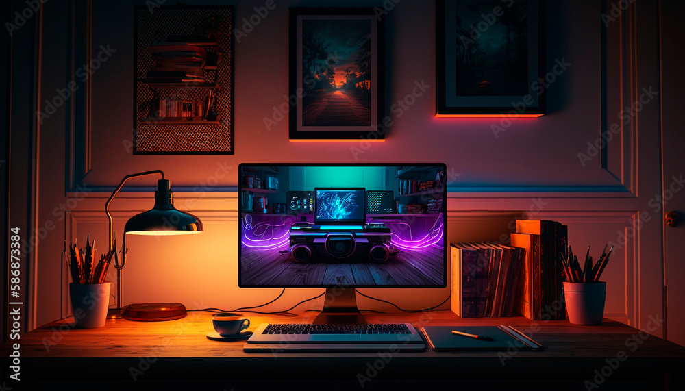Dark Computer Office
