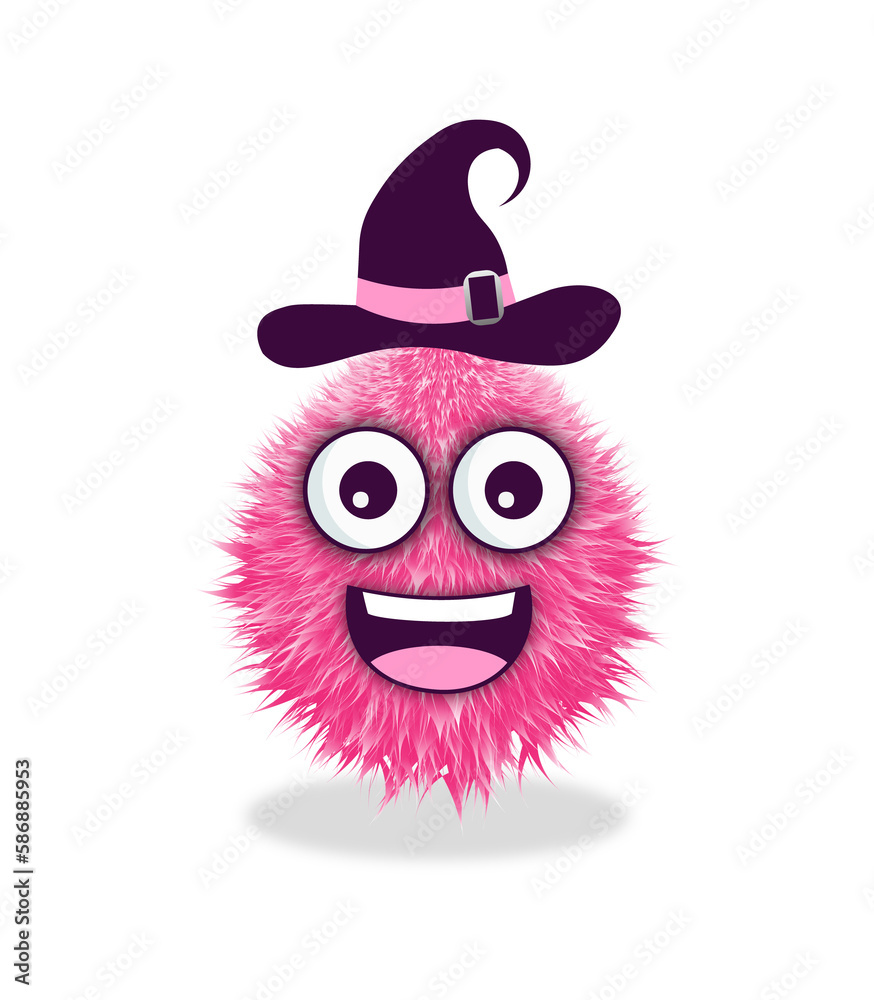 Adobe Illustrator Funny Hairy Cartoon Character Stock Photo Adobe Stock