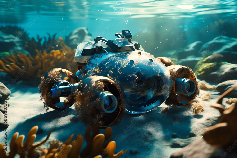 Explore summer beaches with high-tech underwater drones to observe ...