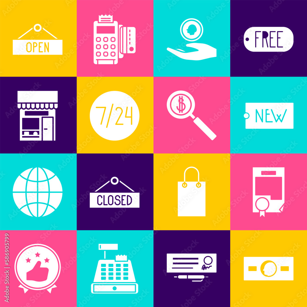 Set Paper money cash, Certificate template, Price tag with text New ...