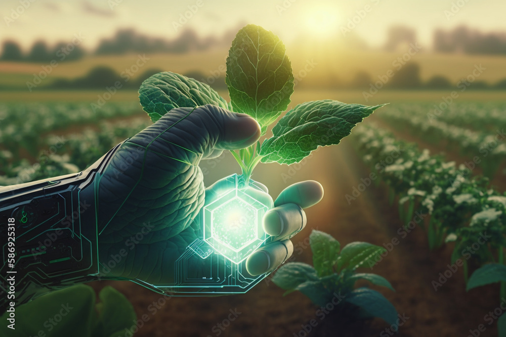 Advancing Agriculture with AI and 5G created with generative ai ...
