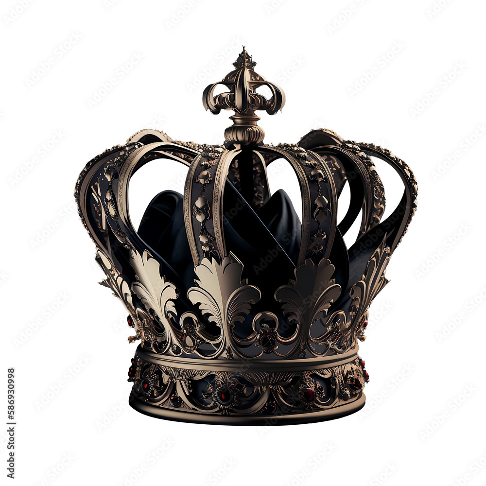 Crown on transparent background. PNG, ai Stock Illustration | Adobe Stock