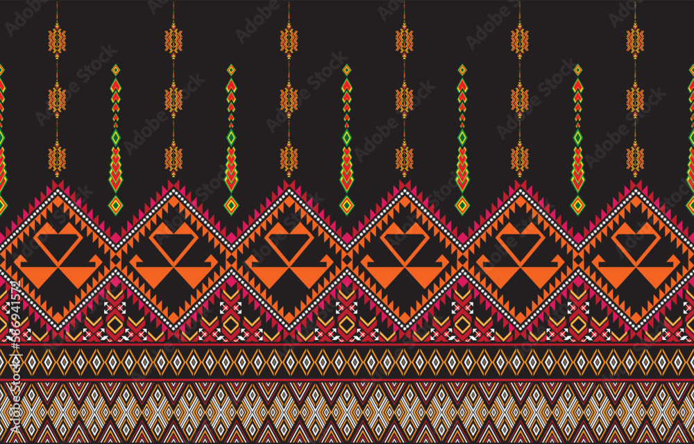 Gypsy pattern tribal ethnic motifs geometric seamless background ...