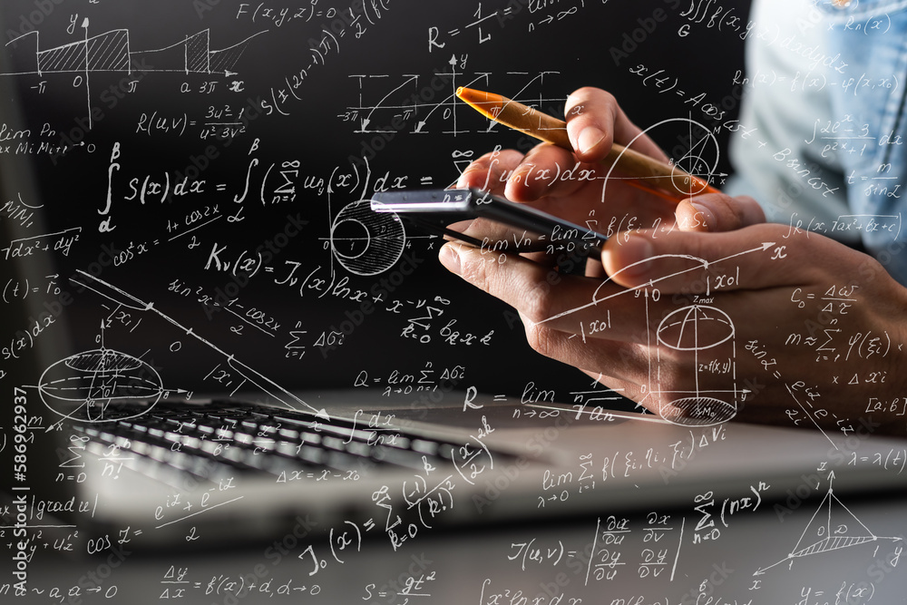 mathematics formulas, high education concept Stock Photo | Adobe Stock