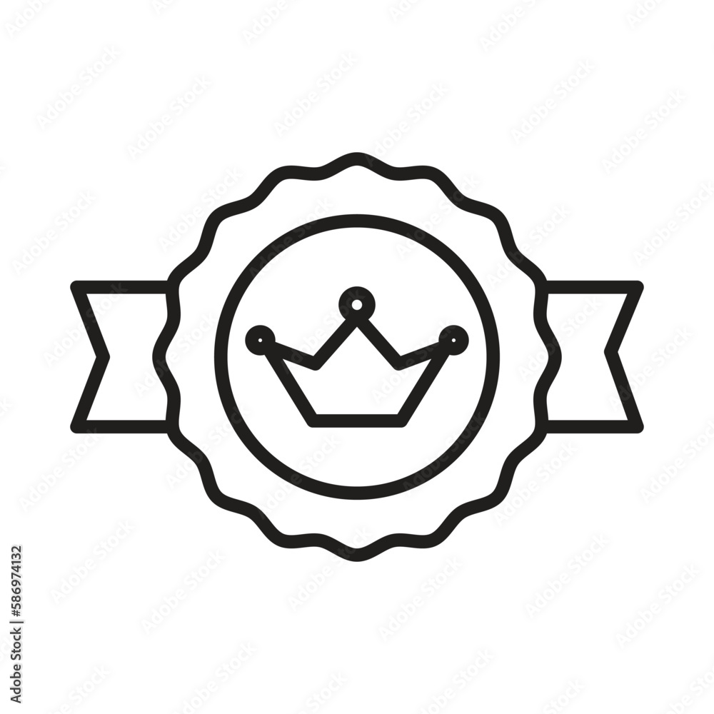 Premium Badge Icon, Medal Icon Vector, Winner Badge, Best Quality ...