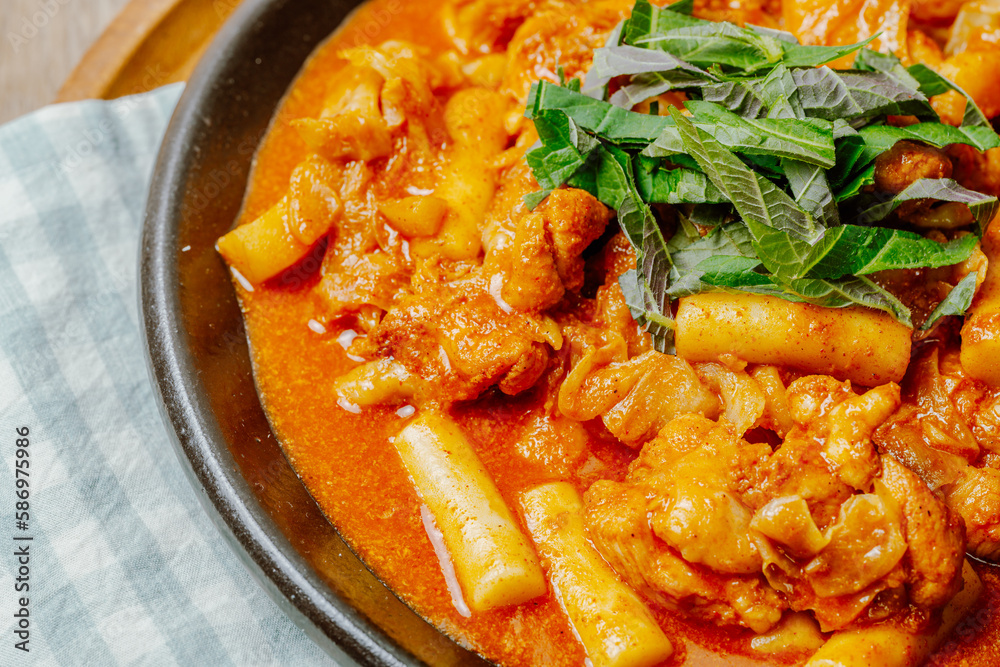 Dakgalbi, korean style Spicy Stir-fried Chicken with rice cake, Chicken ... Dakgalbi, korean style Spicy Stir-fried Chicken with rice cake, Chicken ...