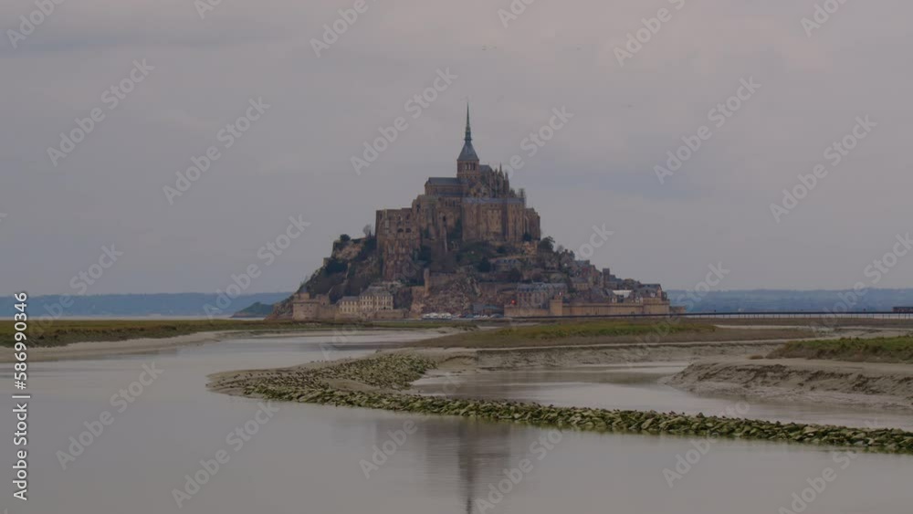Fairy-tale castle surrounded on all sides by water, one of the most ...