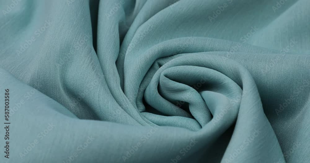 Teal fabric background. Teal cloth waves background texture. Teal ...