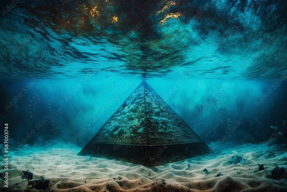 Underwater Crystal Pyramids