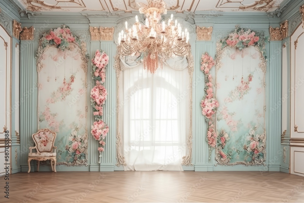 classic and vintage luxury wall backdrop Stock Illustration | Adobe Stock