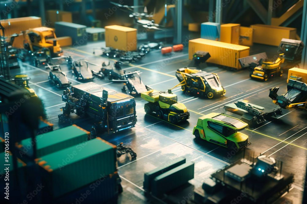 Green And Yellow Shades Accentuate The Integration Of Self Driving