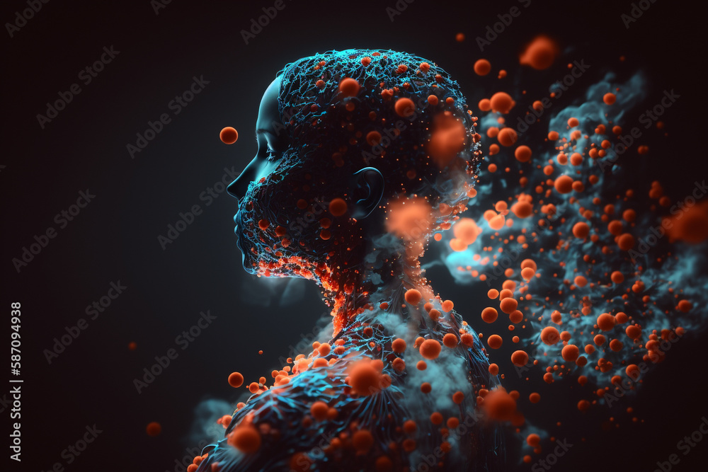 Oncology. Cancer cells. Chemotherapy. treatment for malignant in a ...