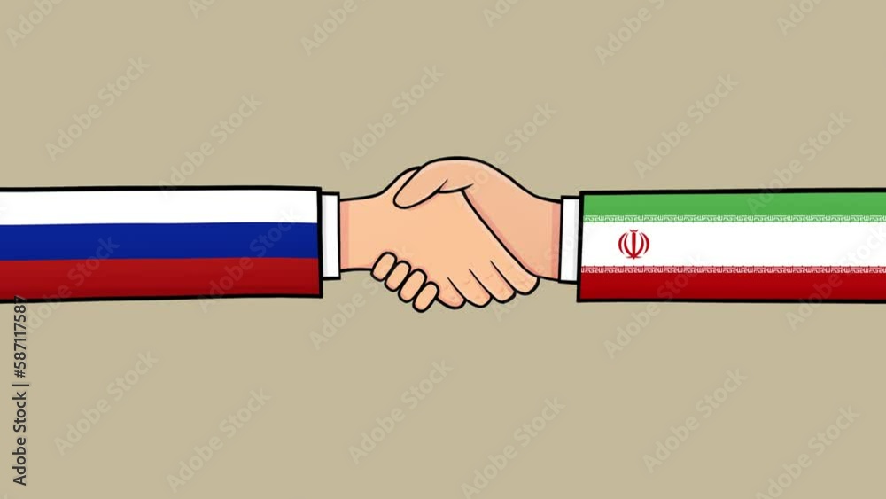 Agreement between Russia and Iranian politics Animation with country ...