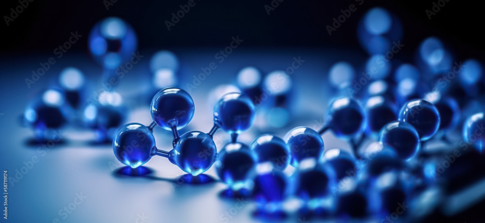 Molecule Model Structure, Atoms background. nanotechnology graphene ...