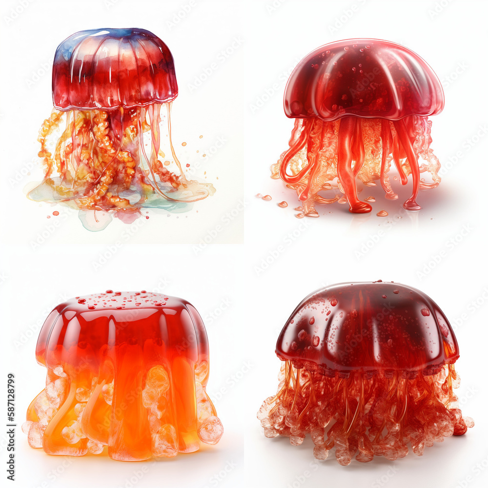 jellyfish, gelatinous, tentacles, ocean, marine, stinging cells ...