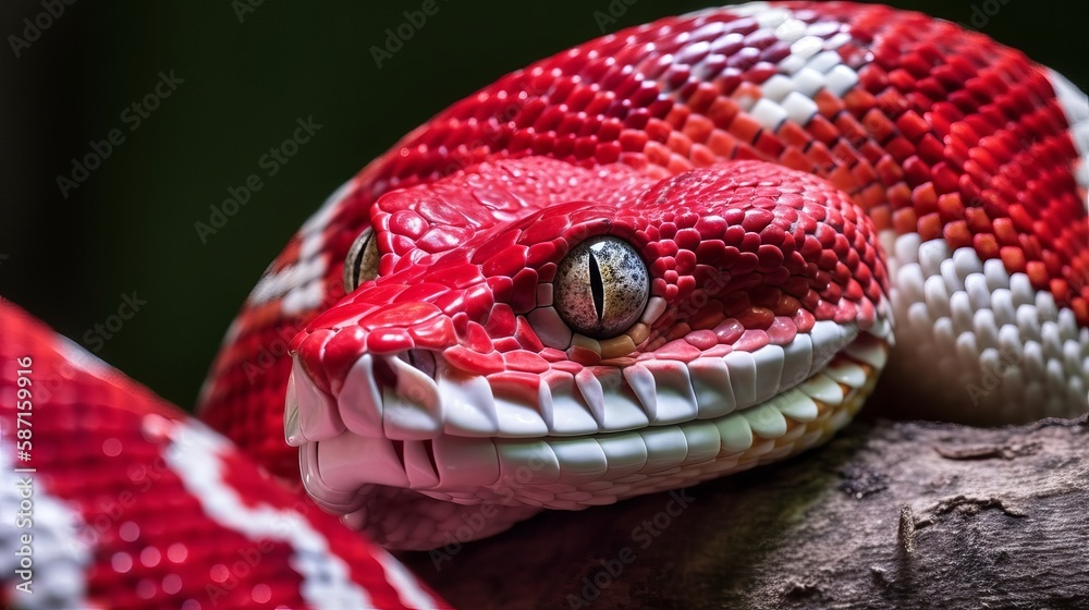 An Intriguing Close-Up of a Slithering Snake: Capturing the Beauty of ...