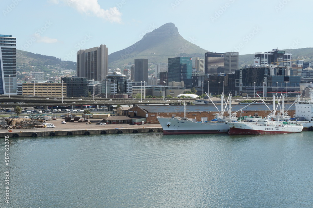Cape Town, South Africa, 03 20 2023, Cityscape of Cape Town with high ...