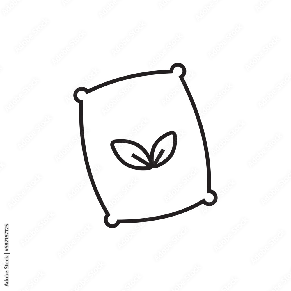 Vecteur Stock Compost Eco friendly icon with black outline style ...