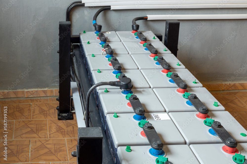 Battery for substation installation, used for backup or uninterruptible ...