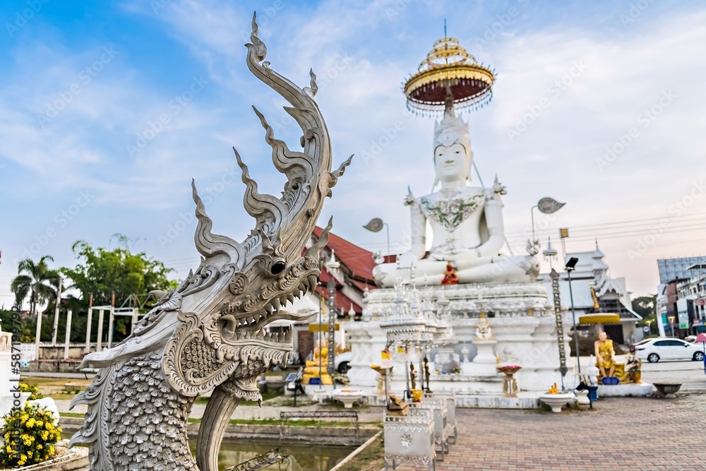 Lampang, Thailand - December, 18, 2022 : Wat Chiang Rai Temple. It is ...