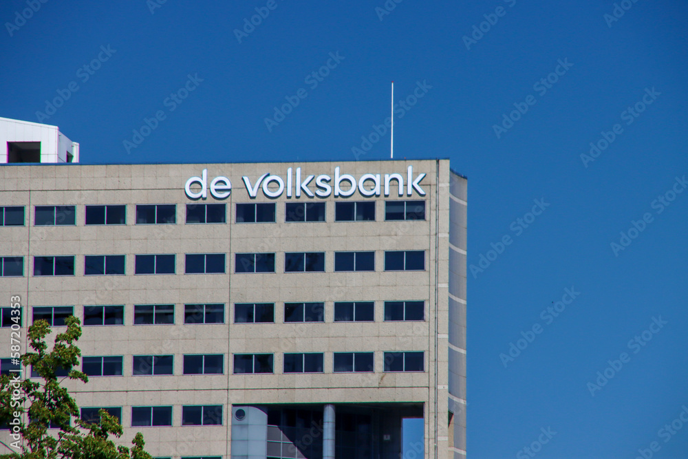 Headquarters of the Volksbank in the center of Utrecht, which is now in ...