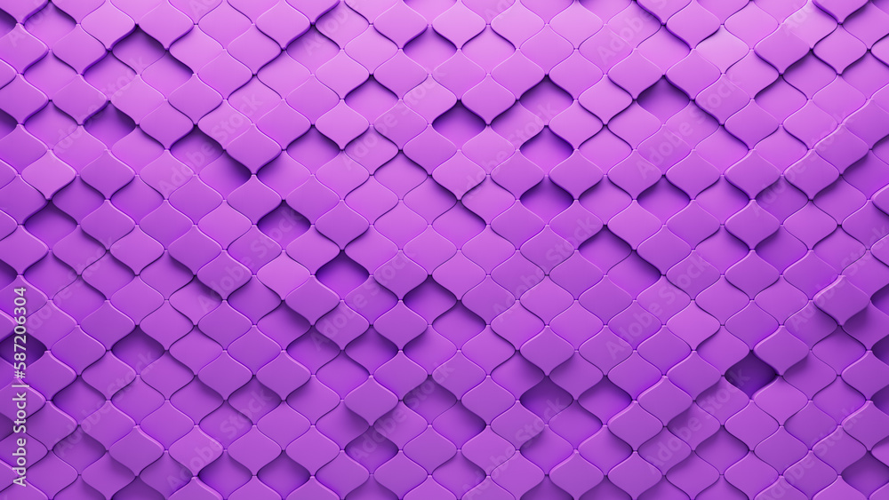 3D, Polished Wall background with tiles. Purple, tile Wallpaper with ...