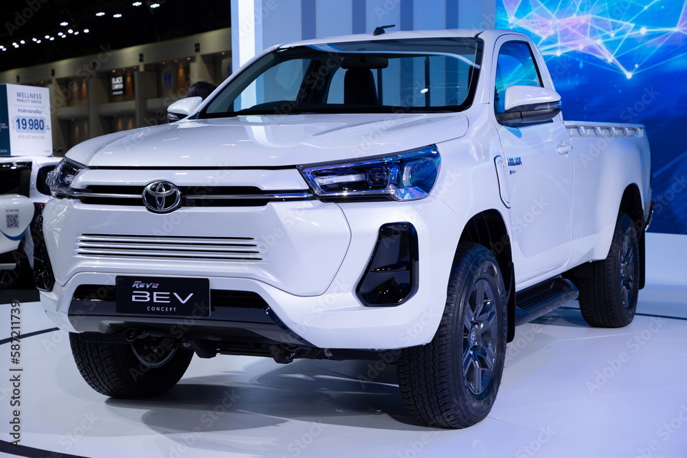 Thailand - Mar 23, 2023: Toyota Revo BEV on display at Thailand ...