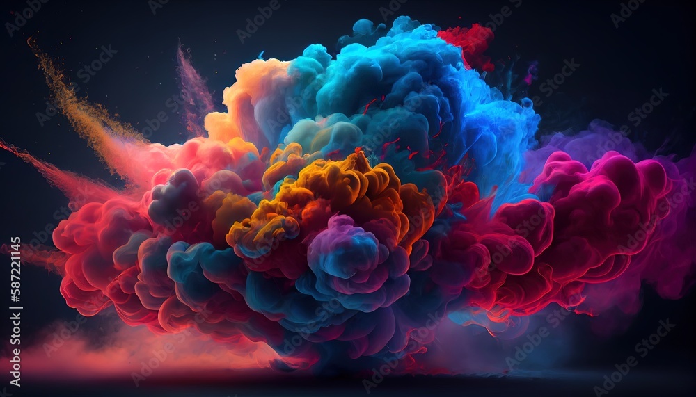 An award-winning, ultra-detailed smokey explosion, masterfully crafted ...