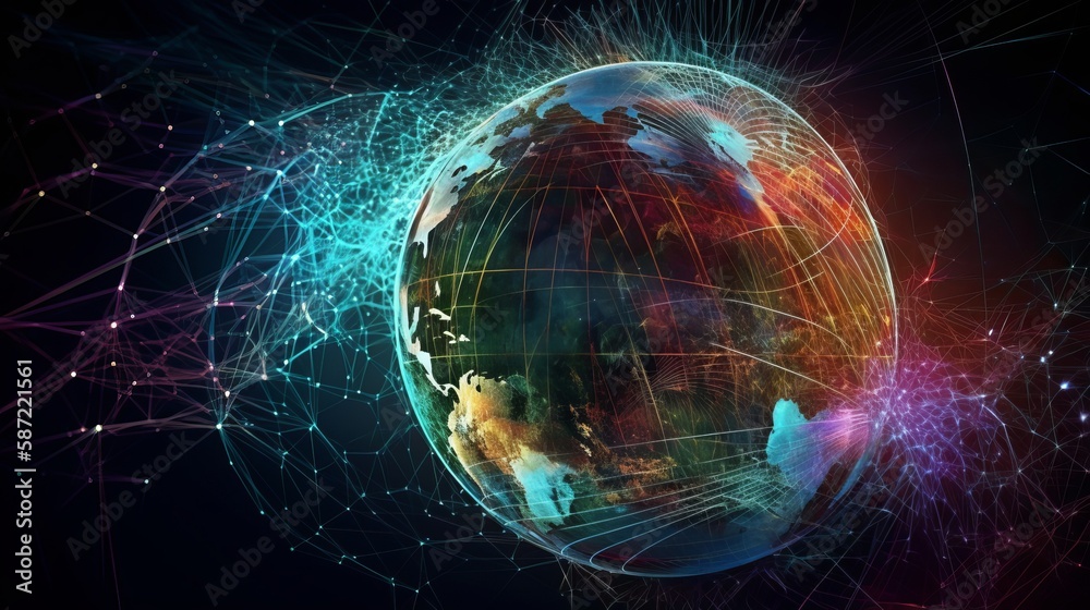 Global Business in Motion: A Captivating Image of Interconnected Cities ...