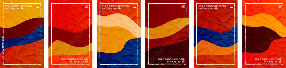Asian American and Pacific Islander Heritage Month theme color tone ...