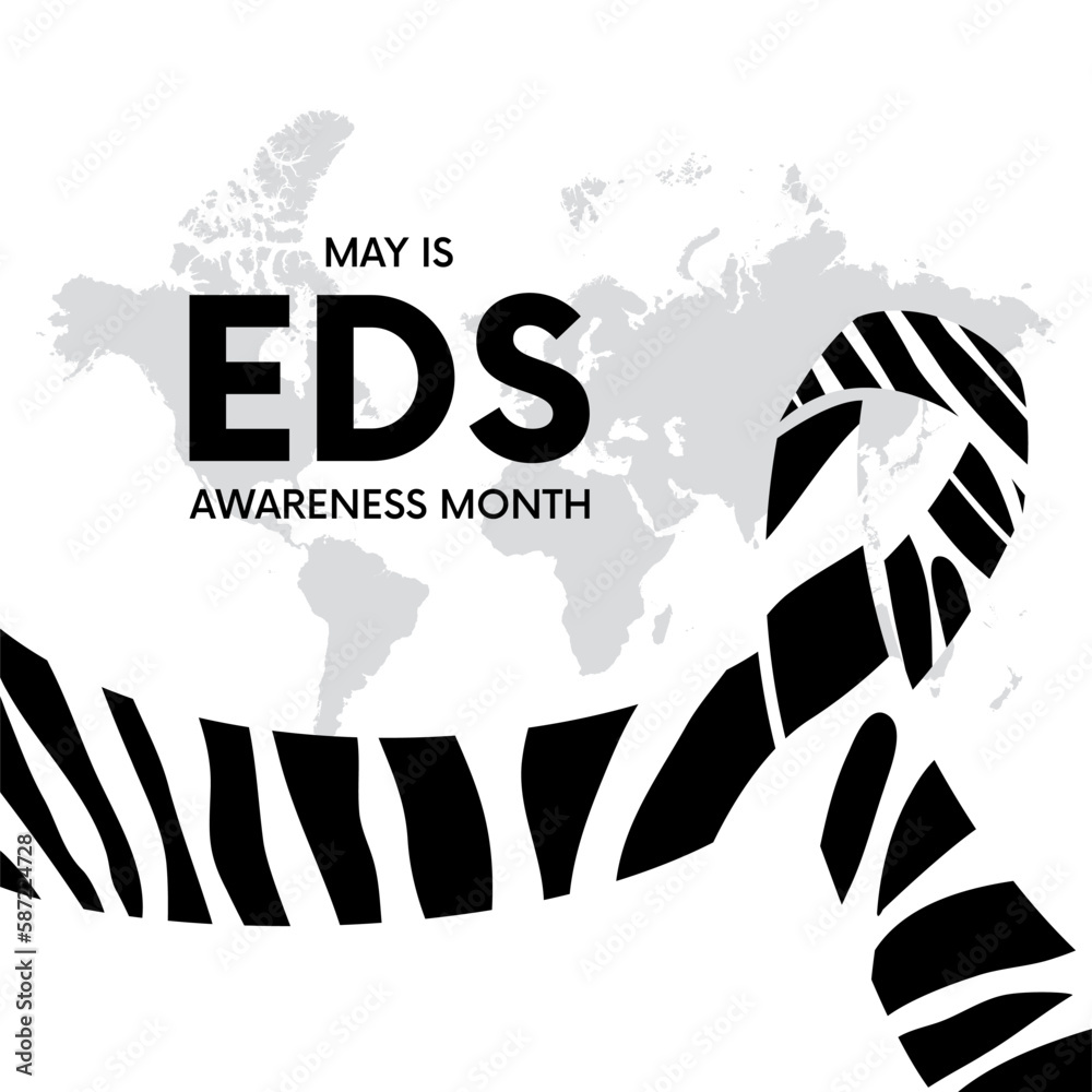 May is EDS Awareness Month vector illustration. Ehlers-Danlos syndrome ...
