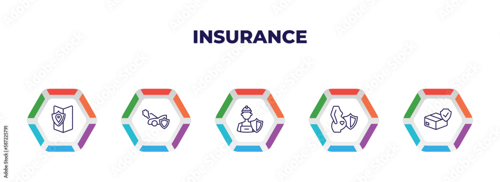 editable outline icons with infographic template. infographic for ...