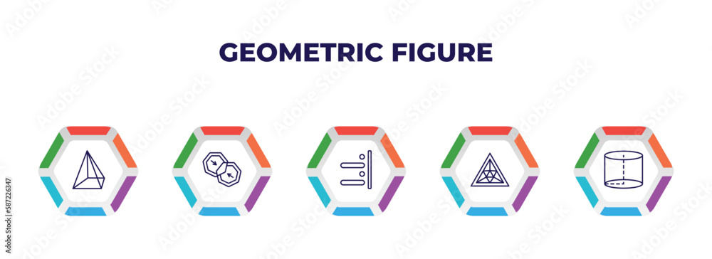 editable outline icons with infographic template. infographic for ...