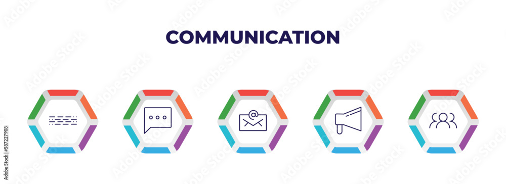 editable outline icons with infographic template. infographic for ...