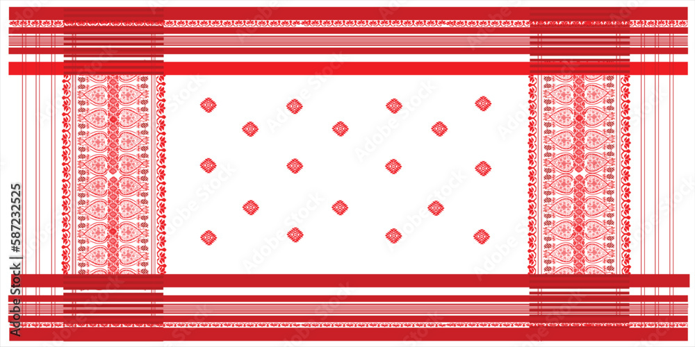 gamosa textile pattern. gamosa or gamusa is an article of significance ...