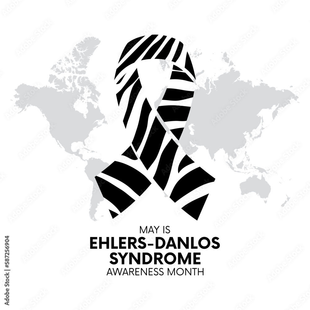 May is Ehlers-Danlos syndrome Awareness Month vector illustration. EDS ...