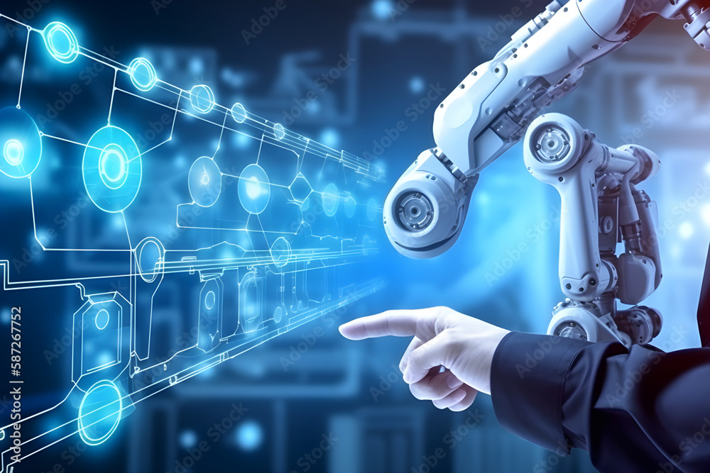 Artificial Intelligence with AI Technology for Automation factory ...