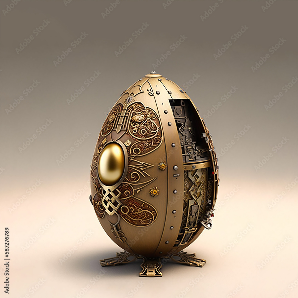 Steampunk Easter Egg Design for a Unique Easter Celebration: Victorian ...