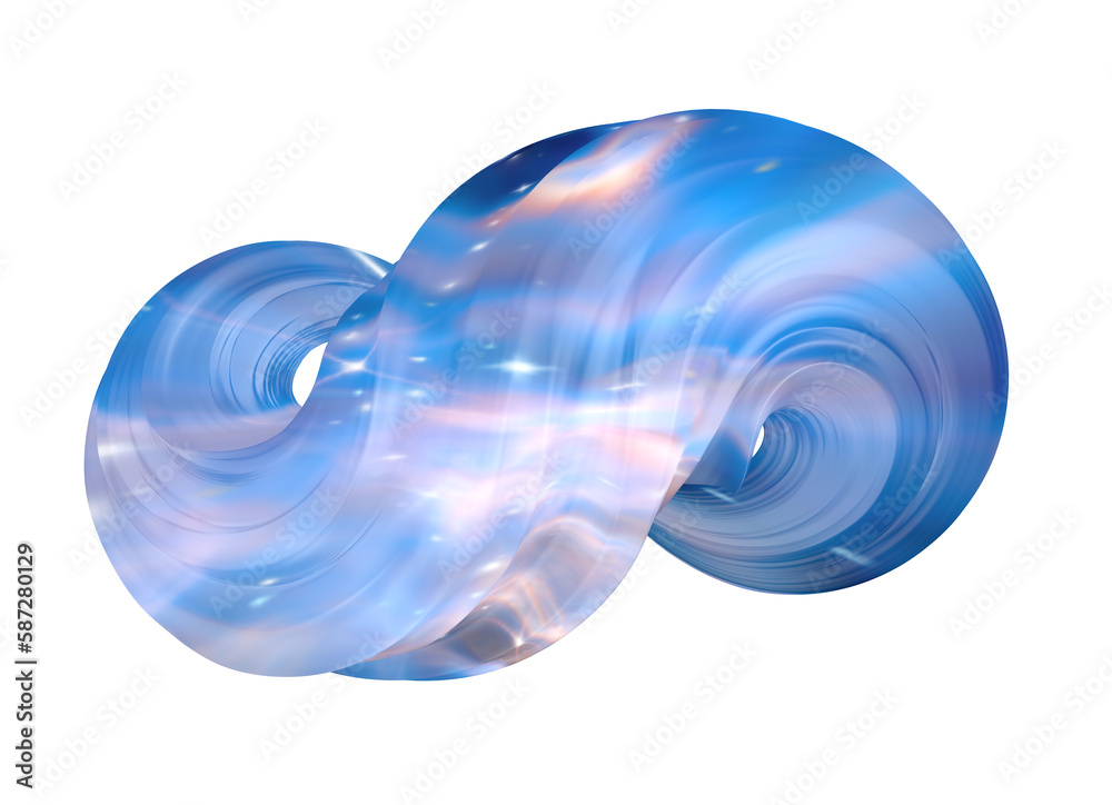 Abstract space figure of infinity on a transparent background in png ...