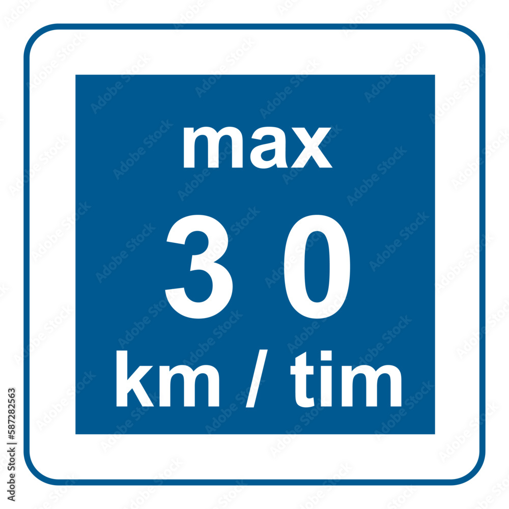 Traffic signs. Road signs. Instruction road signs. Recommended to slow ...